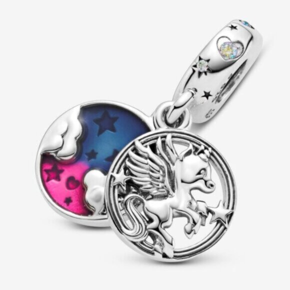 Pandora | Jewelry | Pandora Magic Unicorn Double Charm | Poshmark